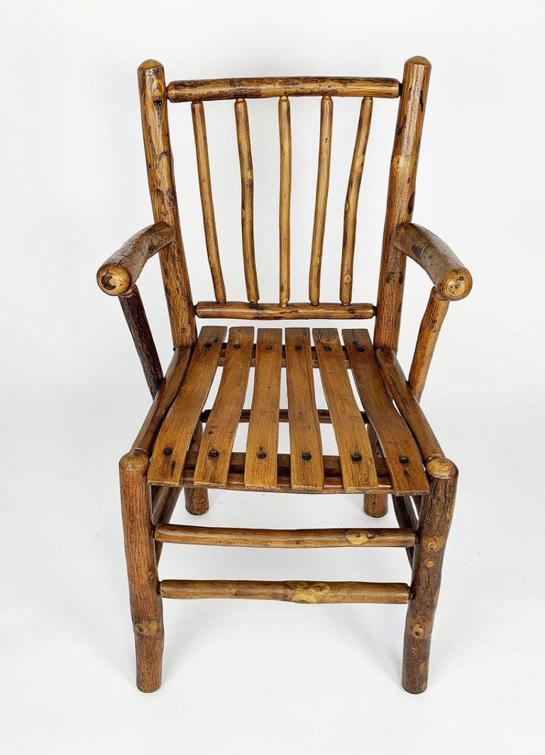 Set of Four Old Hickory Dining Chairs For Sale at 1stDibs
