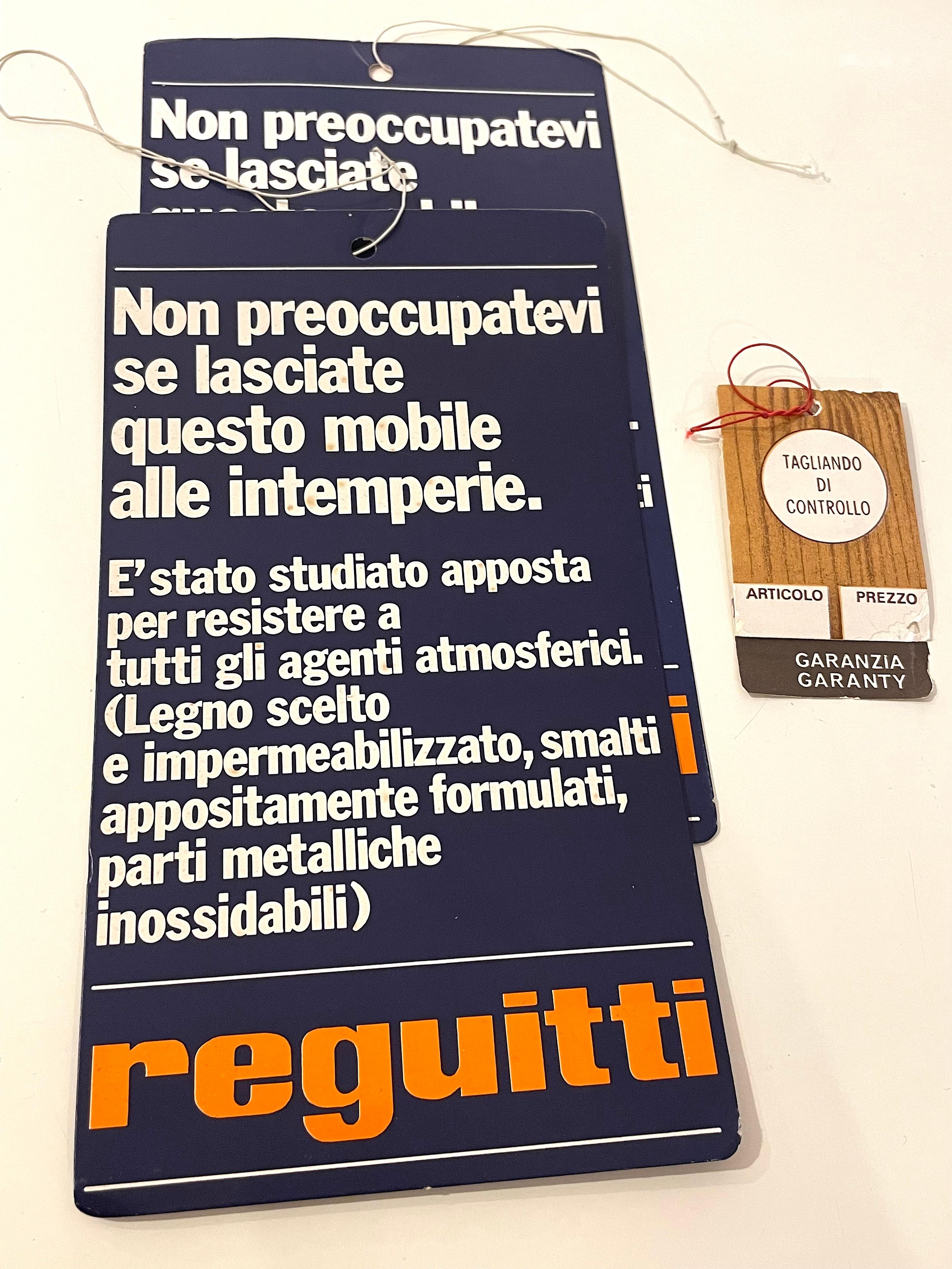 Set of Four Outdoor Chairs, Model "Hollywood" by C.Hauner for Reguitti ...