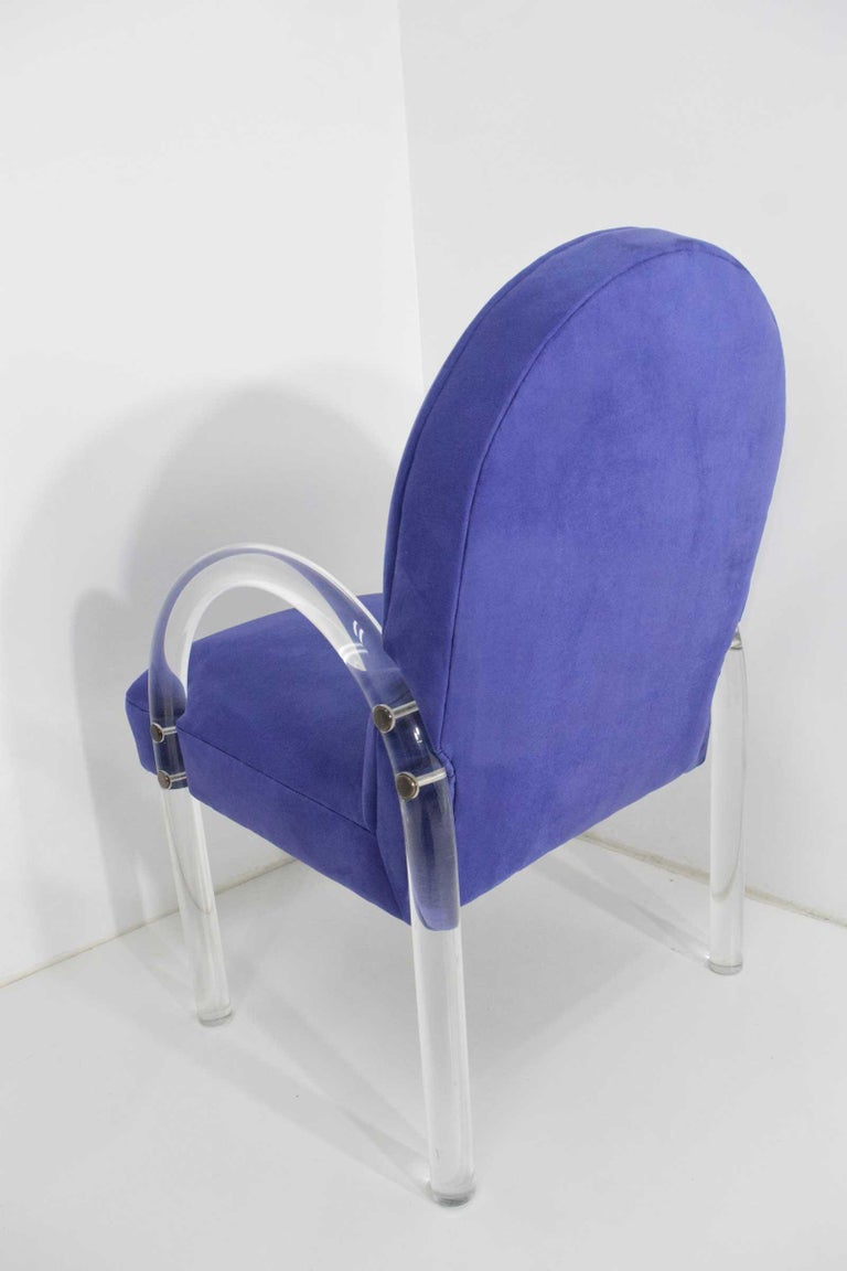 Four Pace Collection Waterfall Dining Chairs For Sale at 1stDibs