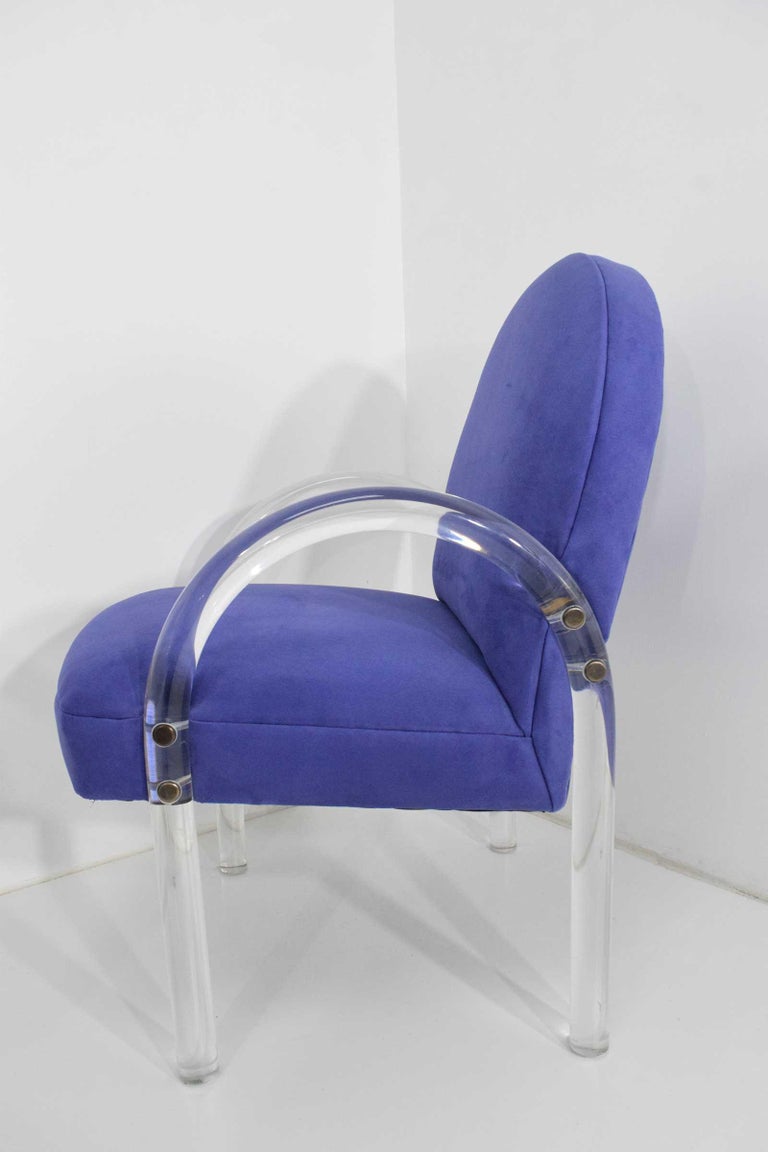 Four Pace Collection Waterfall Dining Chairs For Sale at 1stDibs