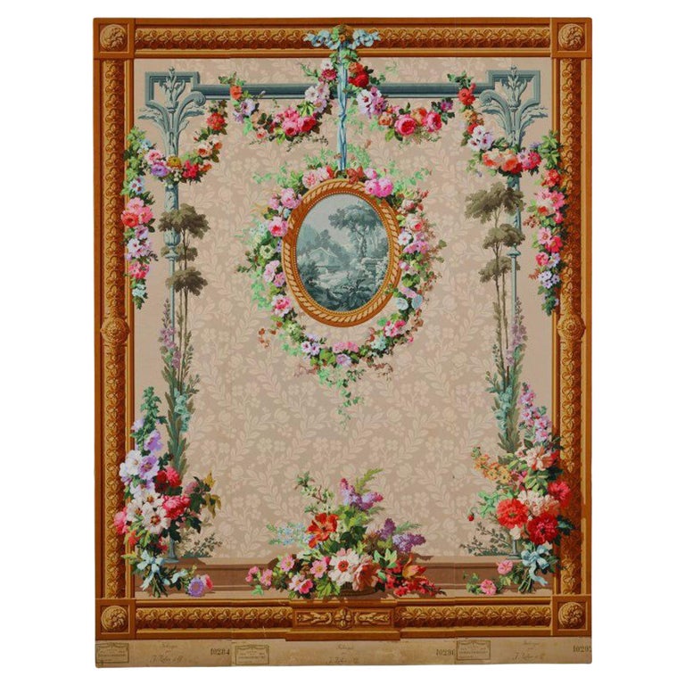 Set of Four Panels by Fabrique Par J. Zuber Et Cie For Sale at 1stDibs