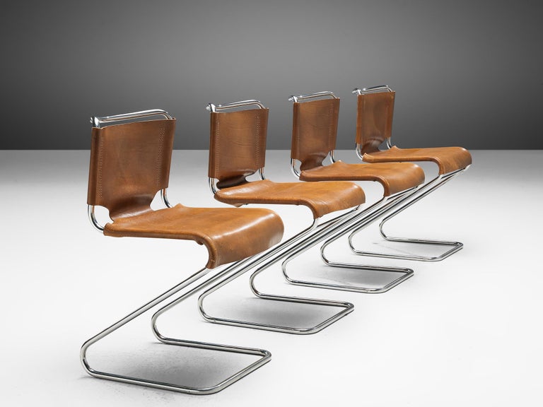 Set of Four Pascal Mourgue 'Biscia' Chairs at 1stDibs