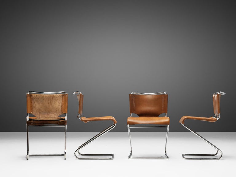 Set of Four Pascal Mourgue 'Biscia' Chairs at 1stDibs