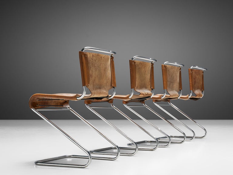 Set of Four Pascal Mourgue 'Biscia' Chairs at 1stDibs