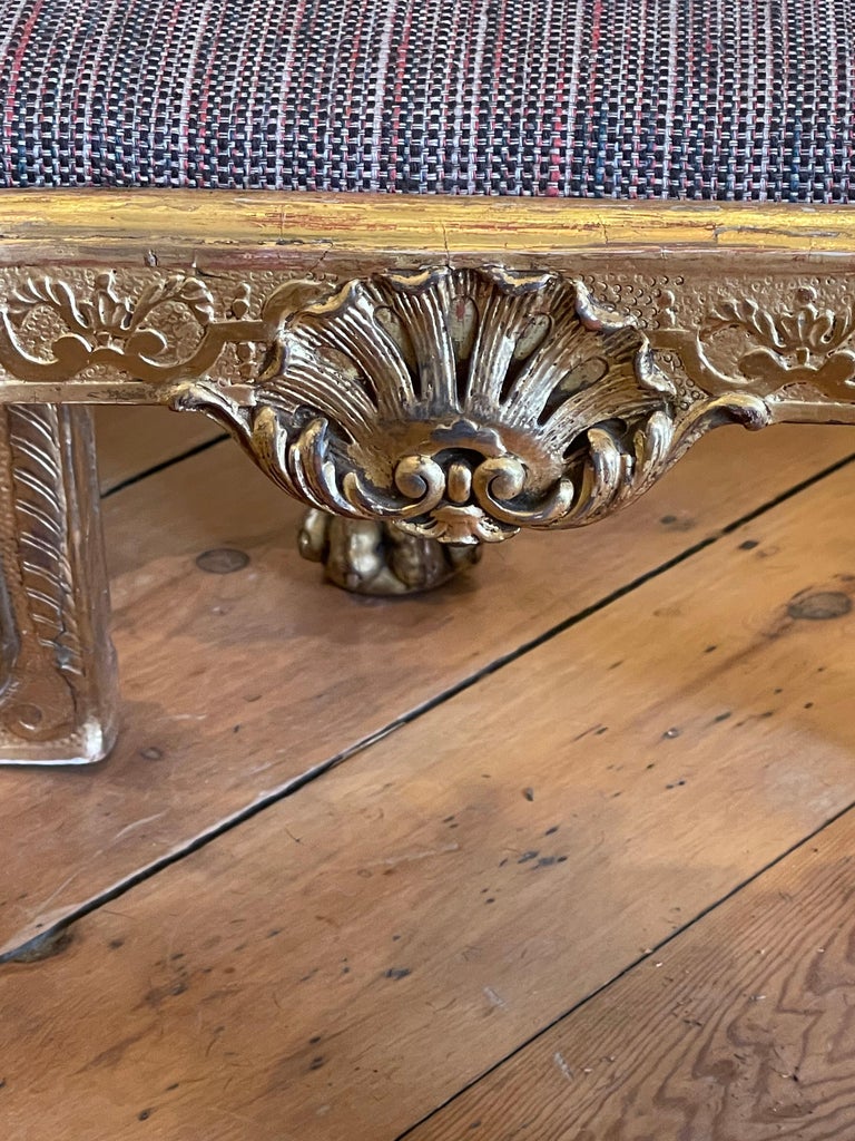 Set of Four Queen Anne Gilded Side Chairs For Sale at 1stDibs