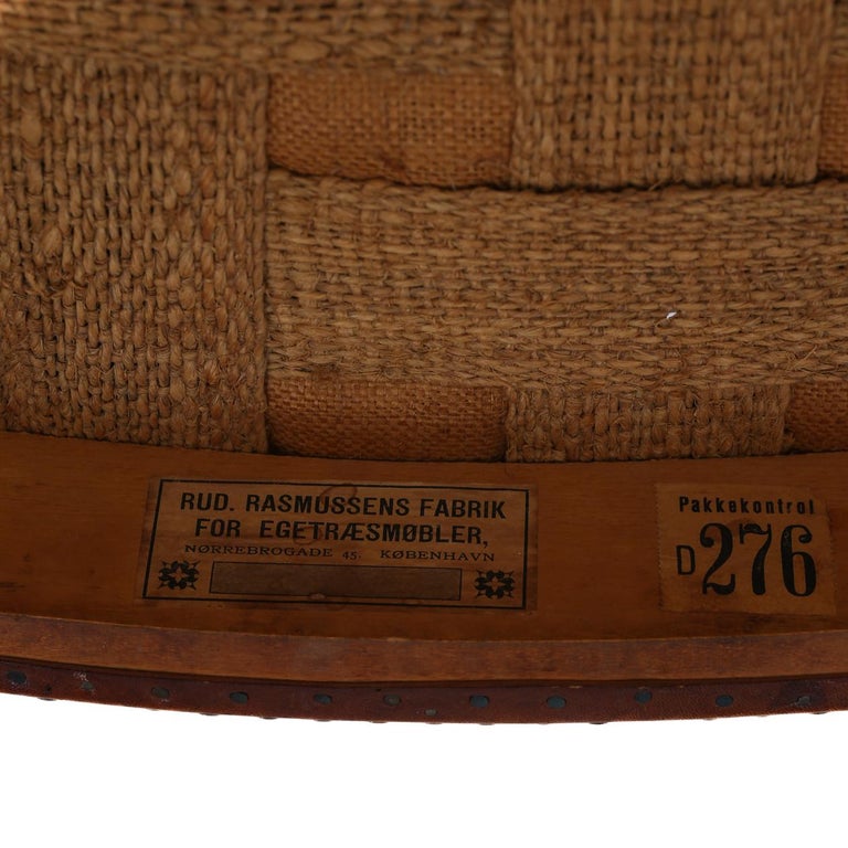 Set of Four "Red Chairs / Barcelona Chairs" by Kaare Klint, Model 3759 ...