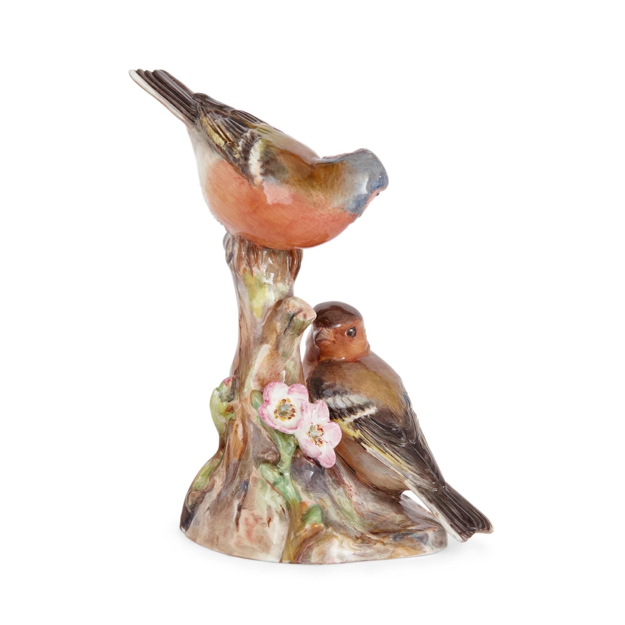 Set of Four Royal Worcester Double Bird Models For Sale at 1stDibs