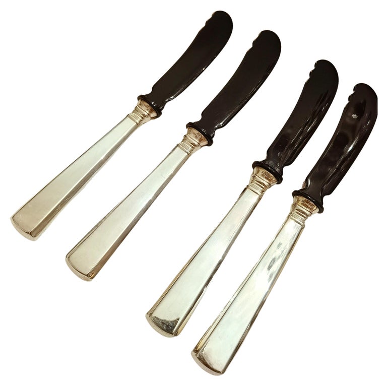 Set of Four Silver Caviar Knives Koch and Bergfeld Germany For Sale at ...