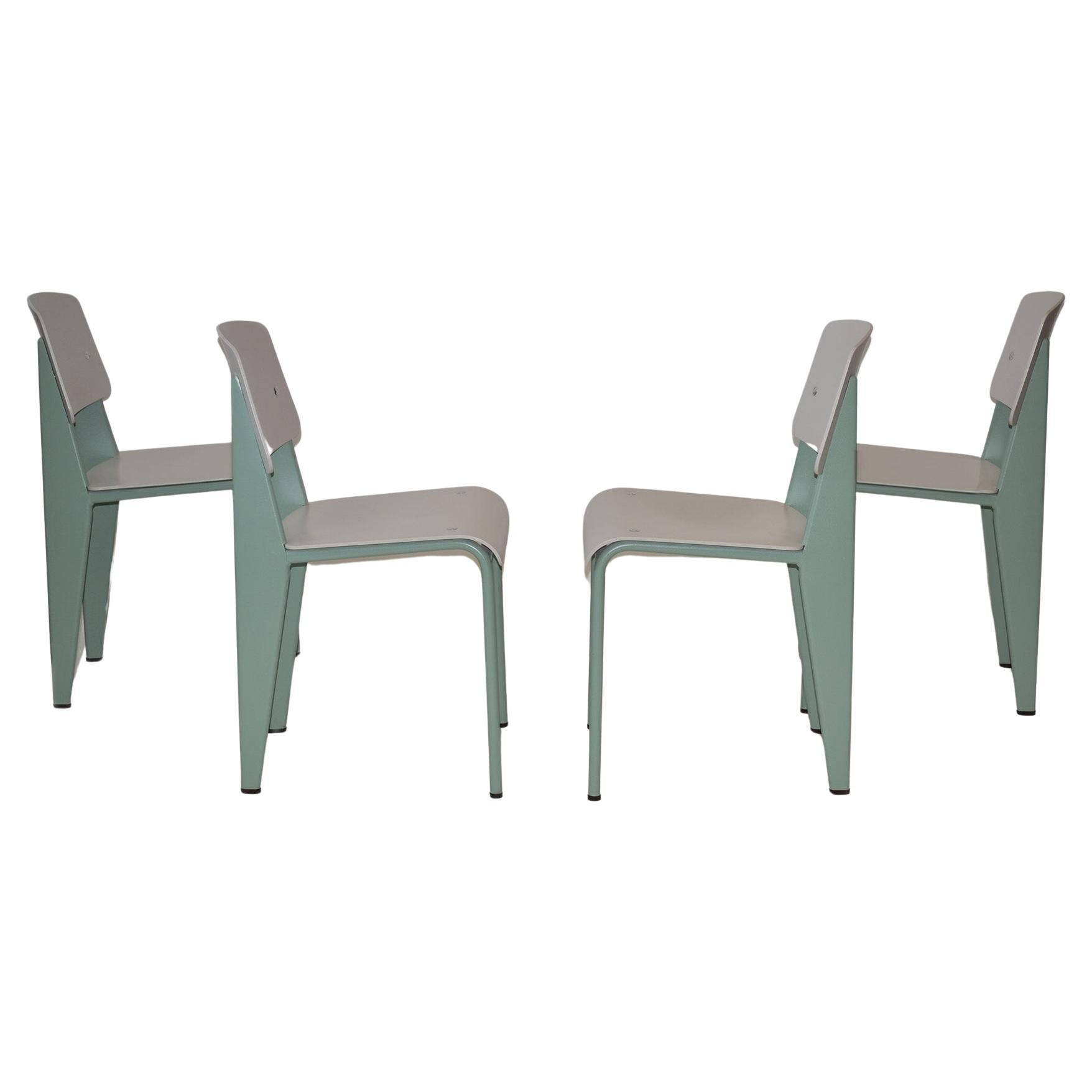 Set of Four Standard SP Chairs by Jean Prouvé from Vitra For Sale at ...