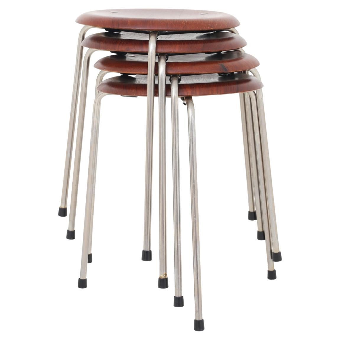 Set of Four Antique English Pub Stools at 1stDibs