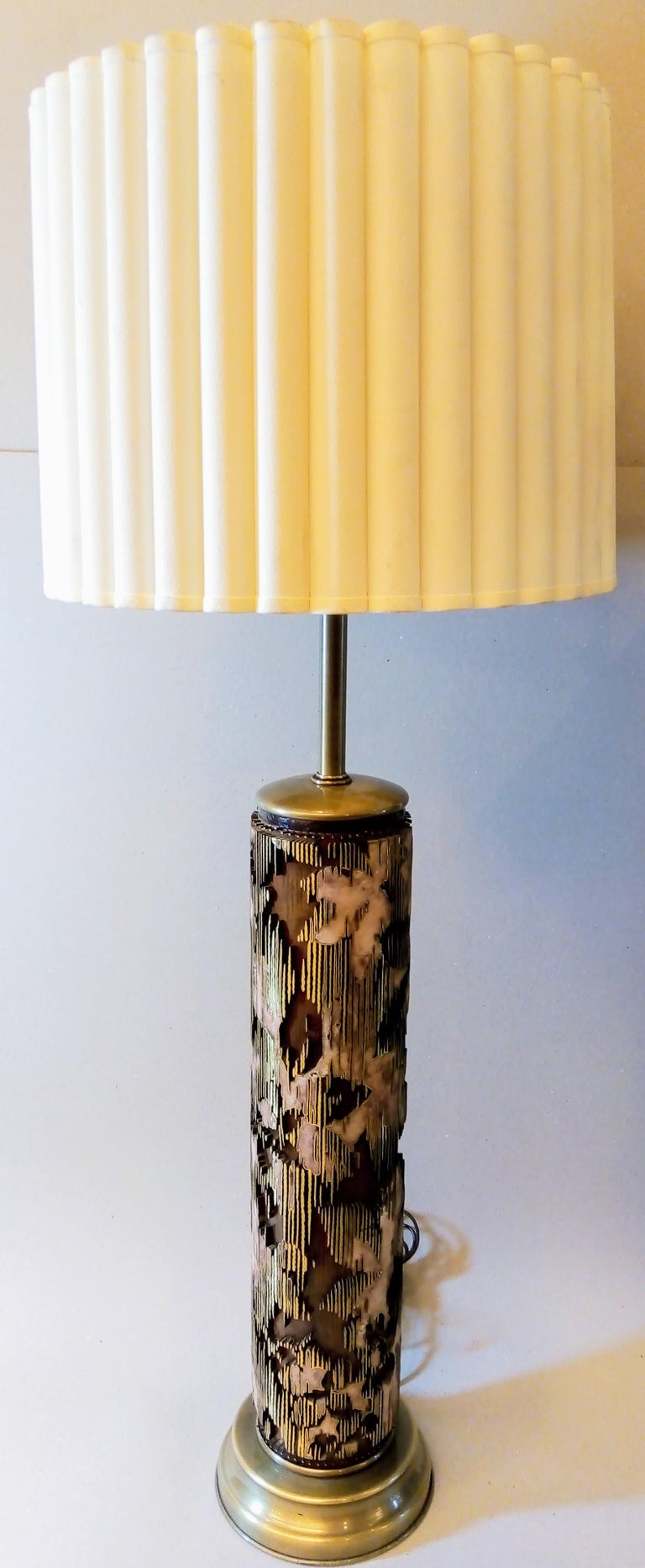 Set of 4 Striking Wallpaper Printing Roller Lamps from the 60's For ...