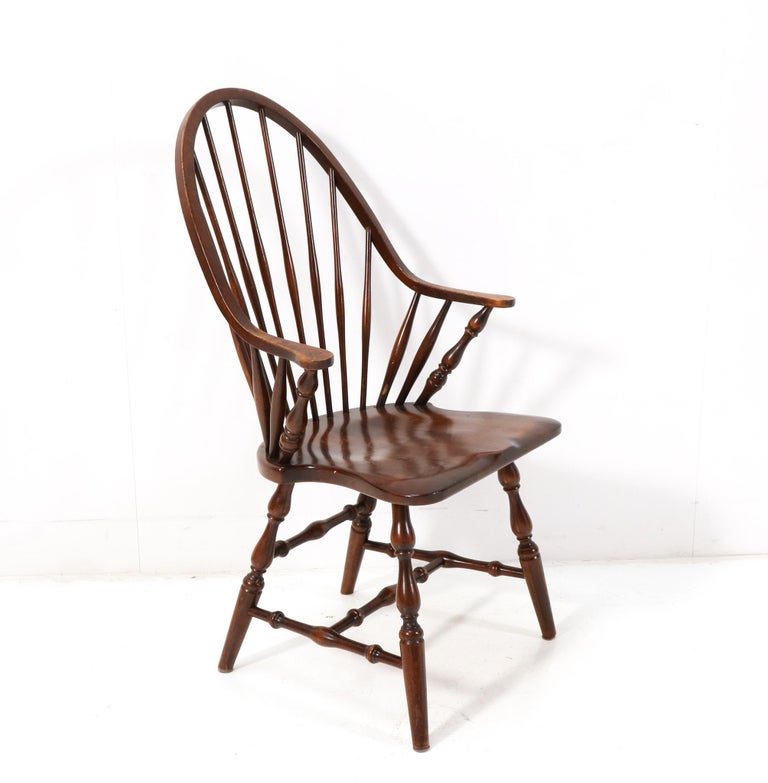 Set of Four Tall Spindle Back Windsor Style Armchairs, 1960s For Sale ...