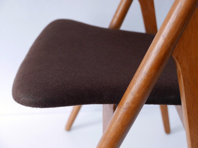 Set of Four Teak CH-29 Sawbuck Chairs by Hans J. Wegner for Carl Hansen ...