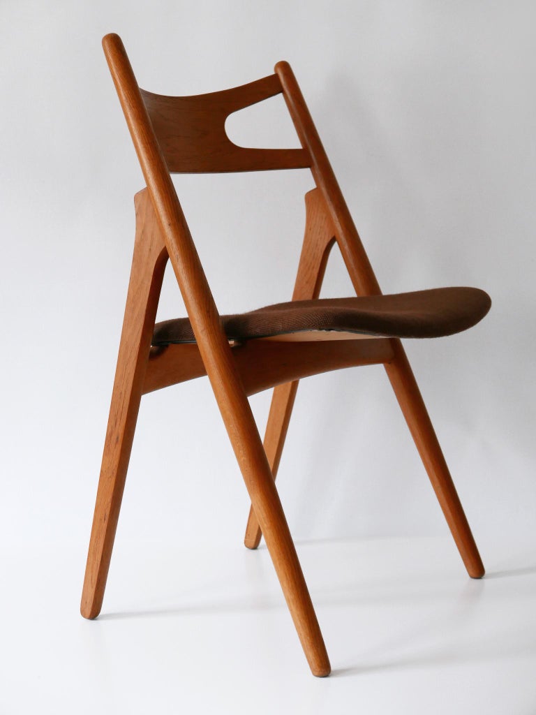 Set of Four Teak CH-29 Sawbuck Chairs by Hans J. Wegner for Carl Hansen ...