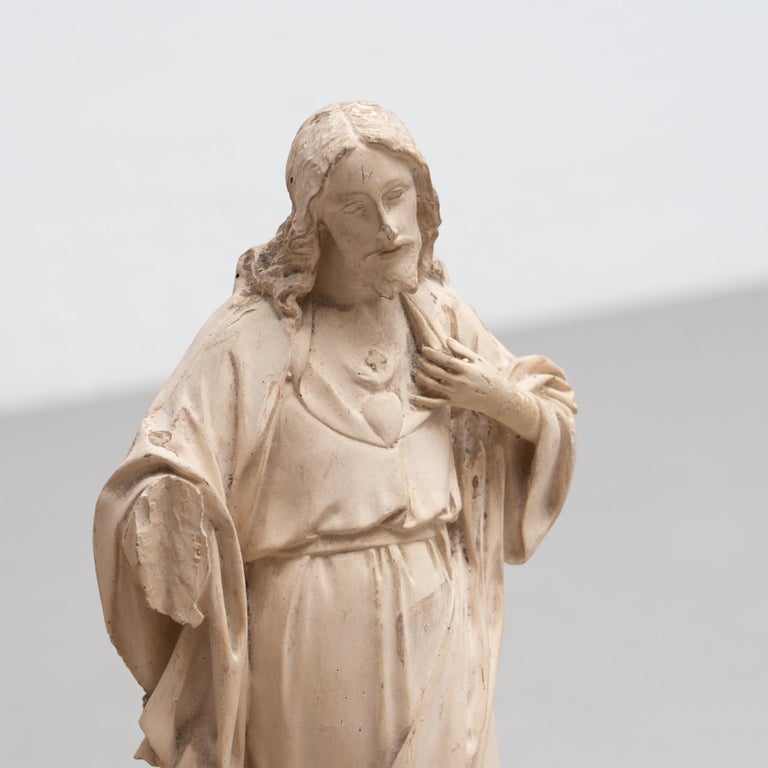 Set of Four Traditional Plaster Figures , circa 1950 For Sale at 1stDibs