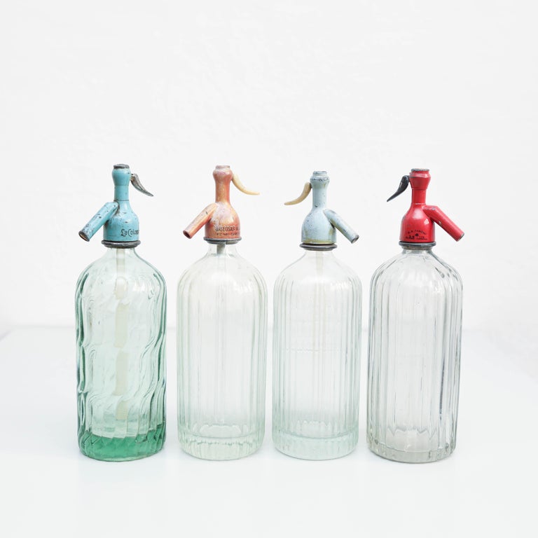 Set of Four Traditional Vintage Spanish Soda Syphon, Circa 1970 For ...