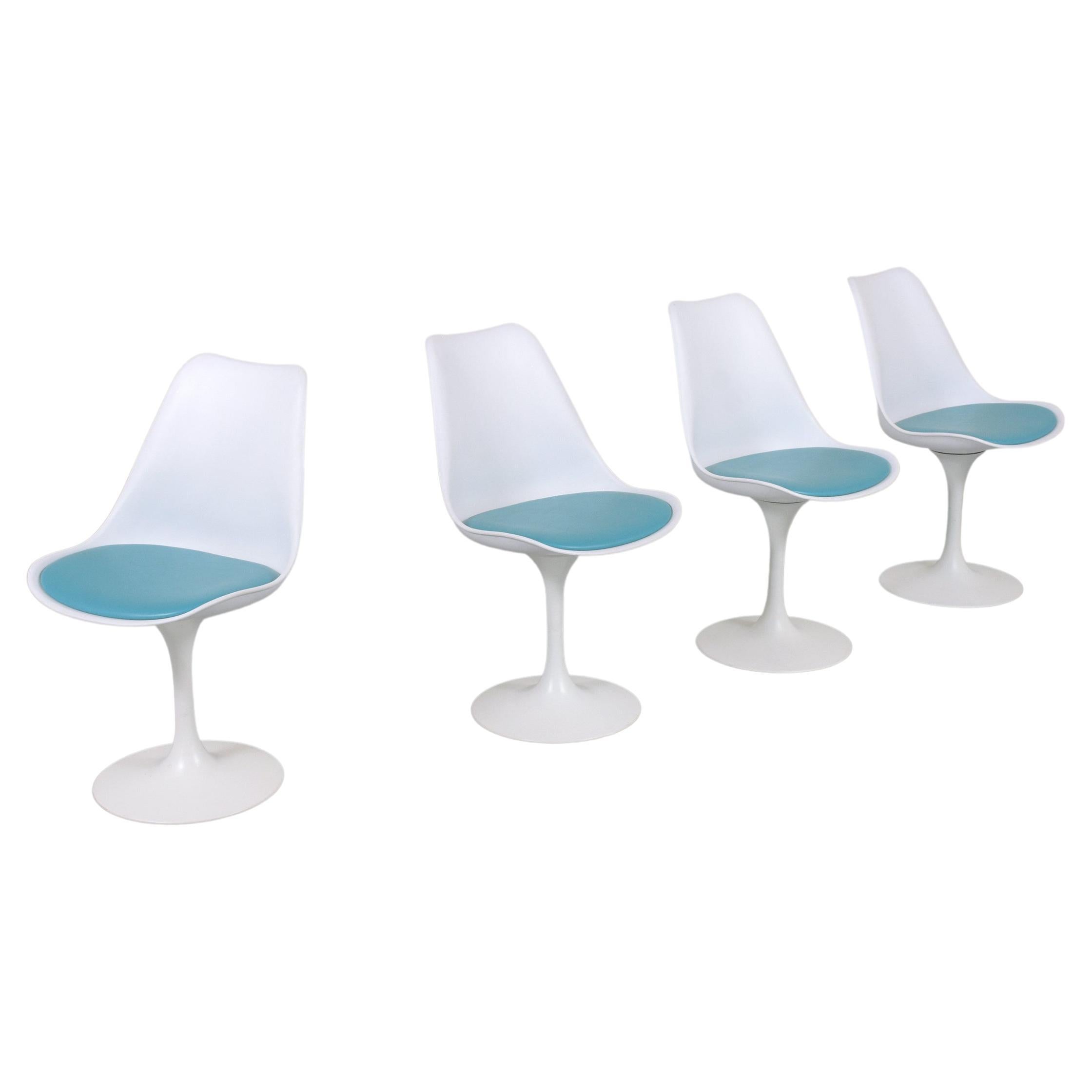 Chromcraft Smoked Lucite Dining Set of Four Tulip Chairs and Round ...
