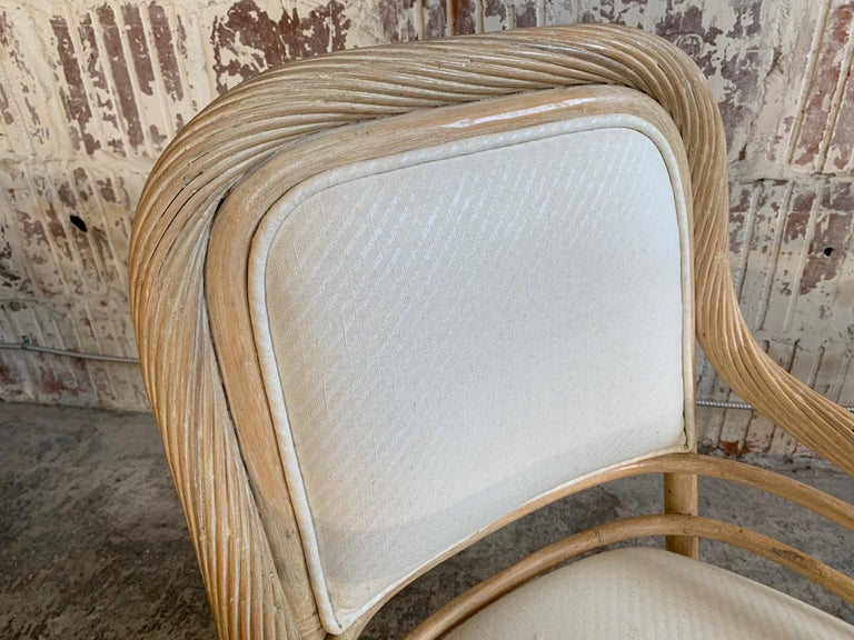 Set of Four Twisted Rattan Dining Chairs at 1stDibs | twisted rattan ...