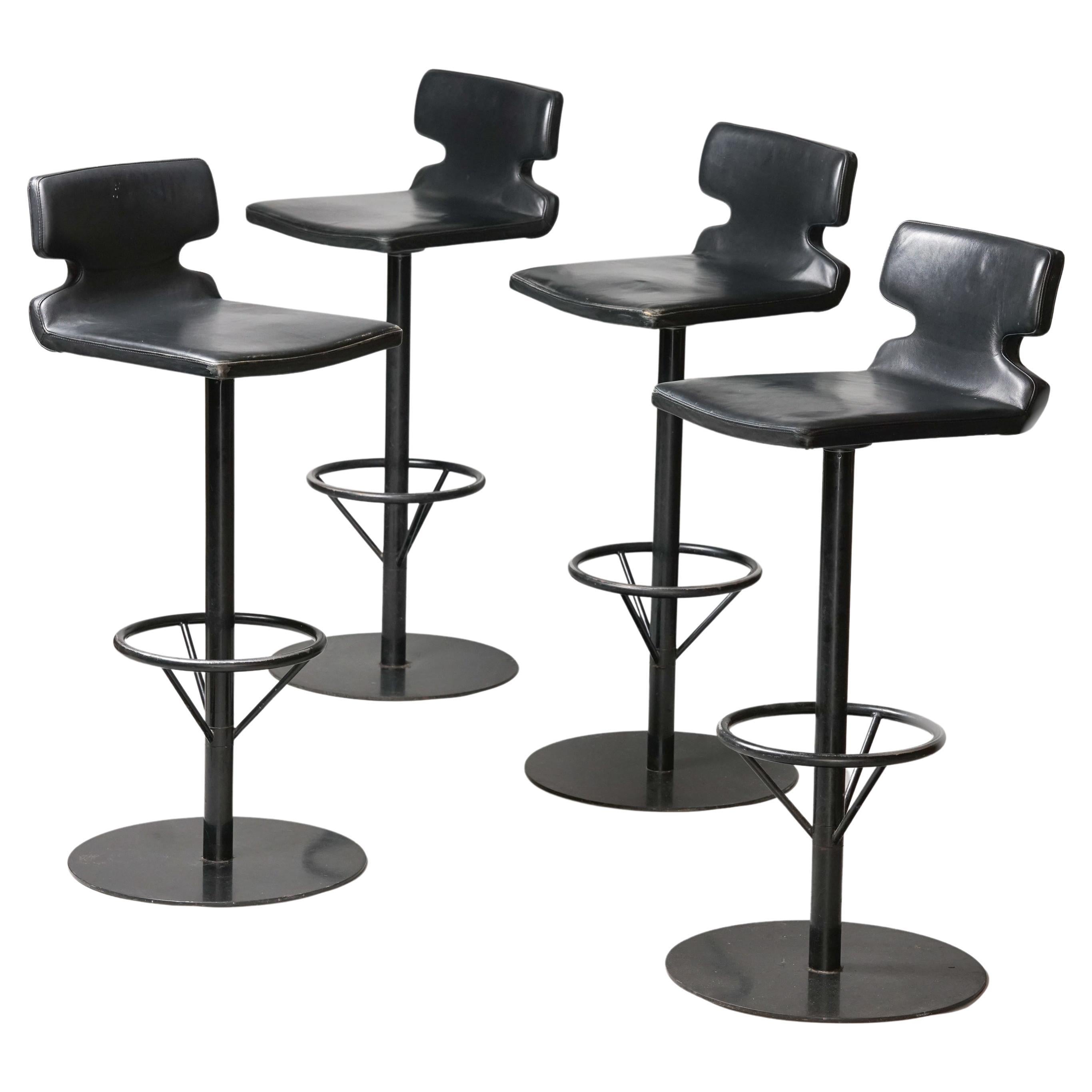 Set of Four Unique Bar Stools, Harri Koskinen, 1990s For Sale at 1stDibs