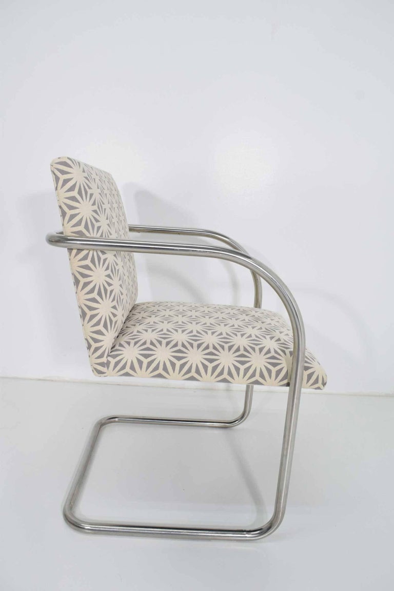 Set of Four Mies Van Der Rohe Brno Chairs by Knoll For Sale at 1stDibs