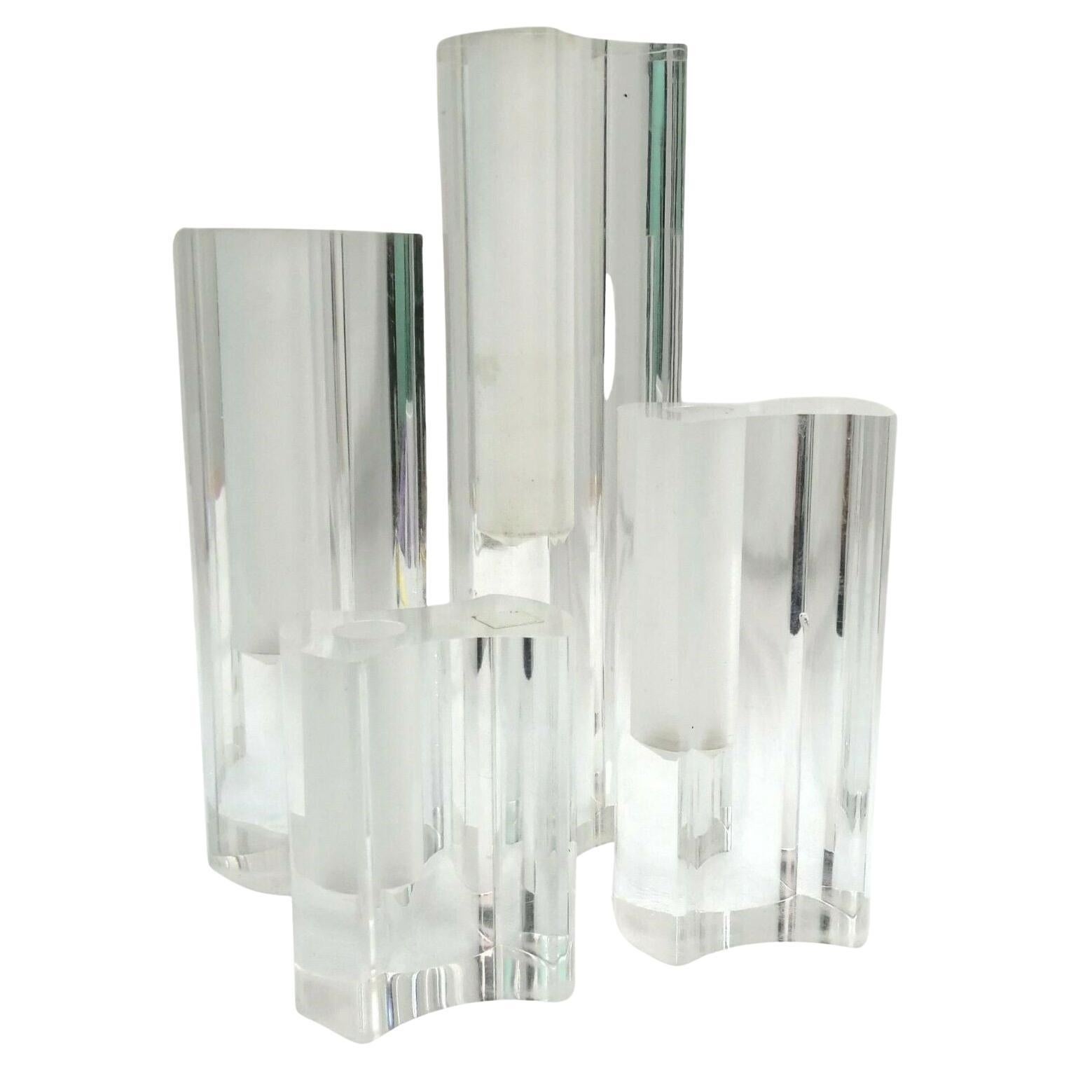 Acrylic Vase by Guzzini, Italy For Sale at 1stDibs