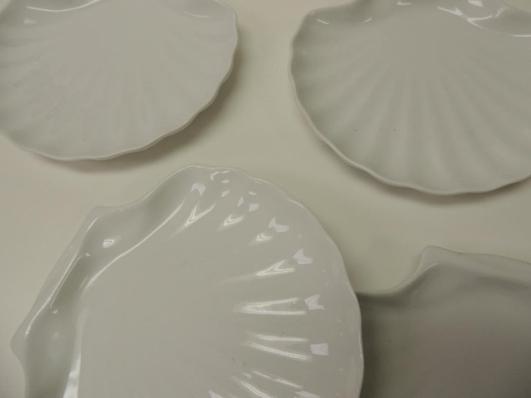 Set of Four Vintage Coastal Scallop Seashell Shaped Plates at 1stDibs ...