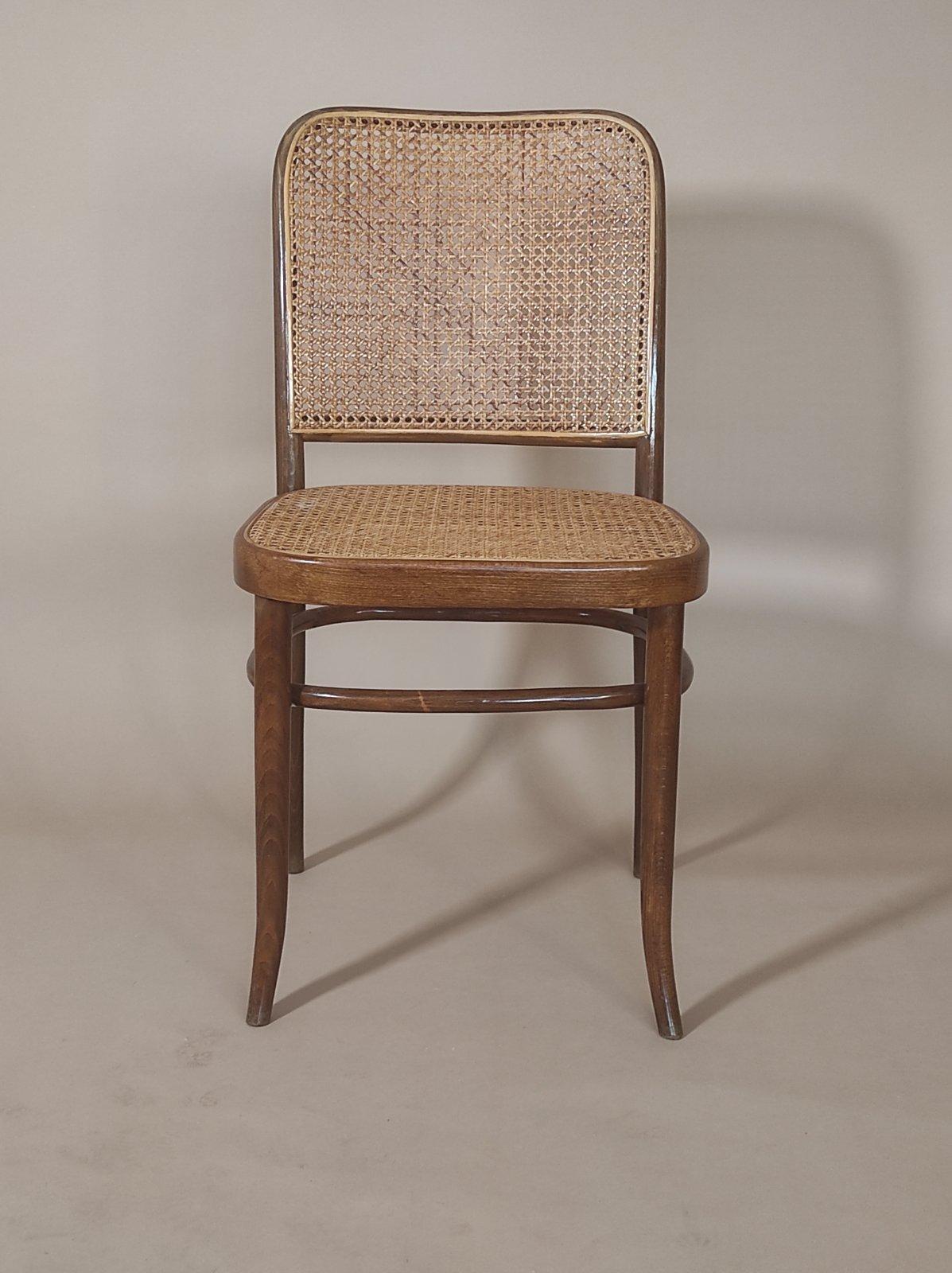 Set of Four Vintage Prague 811 Chair By Josef Hoffmann 1950s For Sale ...