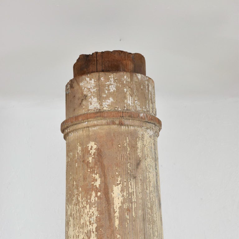 Set of Four Wood Architectural Wood Columns For Sale at 1stDibs