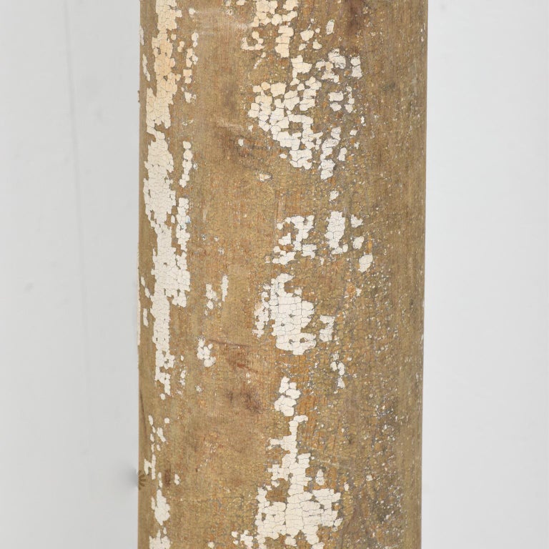 Set of Four Wood Architectural Wood Columns For Sale at 1stDibs