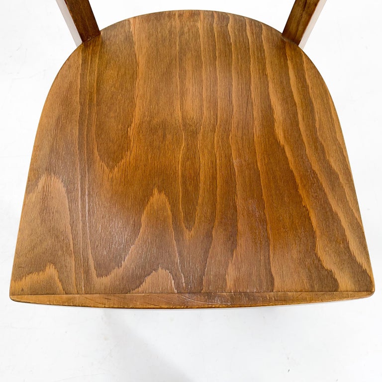 Set of Four Wooden Ton Chairs, Czechoslovakia, 1960s For Sale at 1stDibs