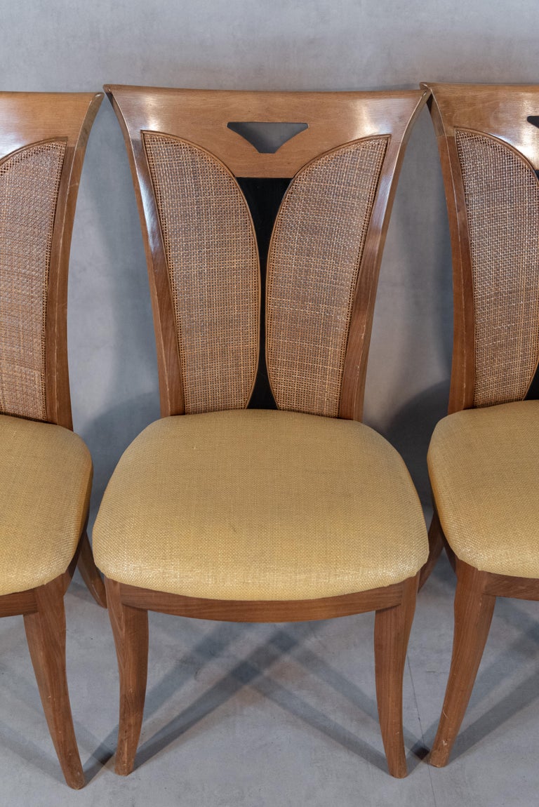 Set of French Art Deco Style Dinning Chairs For Sale at 1stDibs