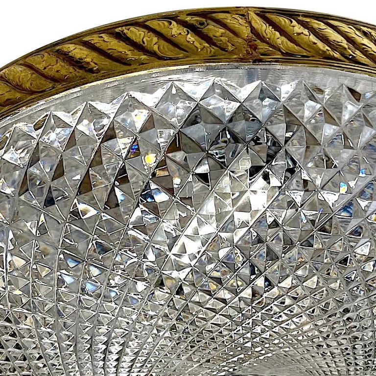 Pair of Crystal Cut Light Fixtures, Sold Individually For Sale at 1stDibs