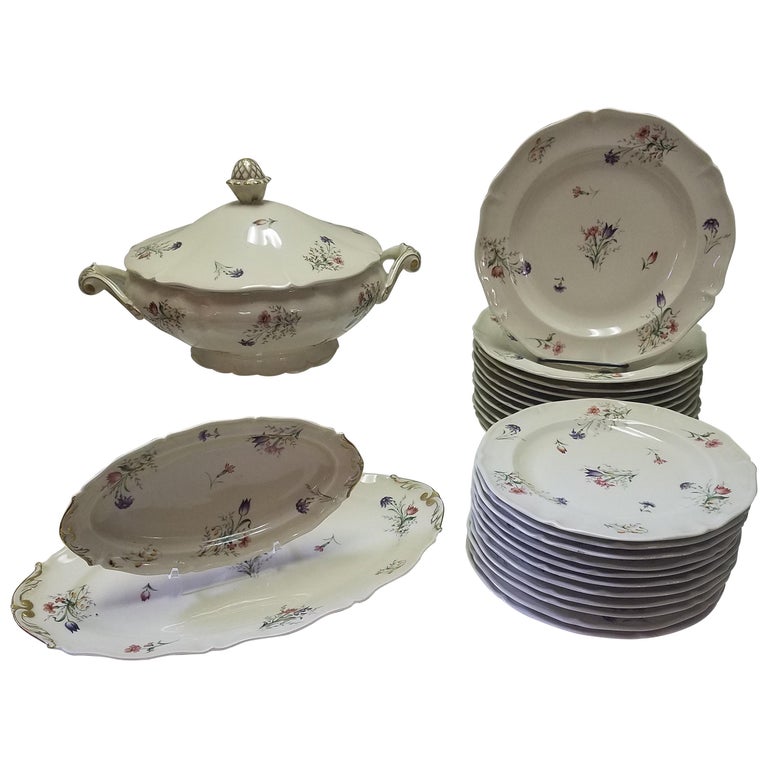 Set of French Limoges Dinnerware, 26 Pieces For Sale at 1stDibs ...