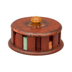 Leather Cased Gambling Chips, circa 1920s at 1stDibs