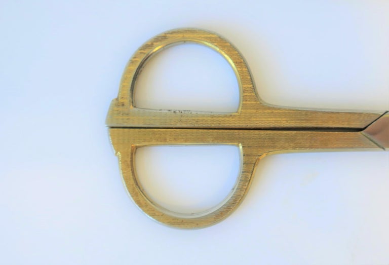 Set of German Brass and Stainless Steel Scissors and Letter Opener at ...