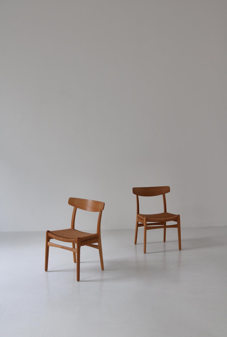 Set of Hans J. Wegner Dining Chairs Model "CH23" by Carl Hansen and ...