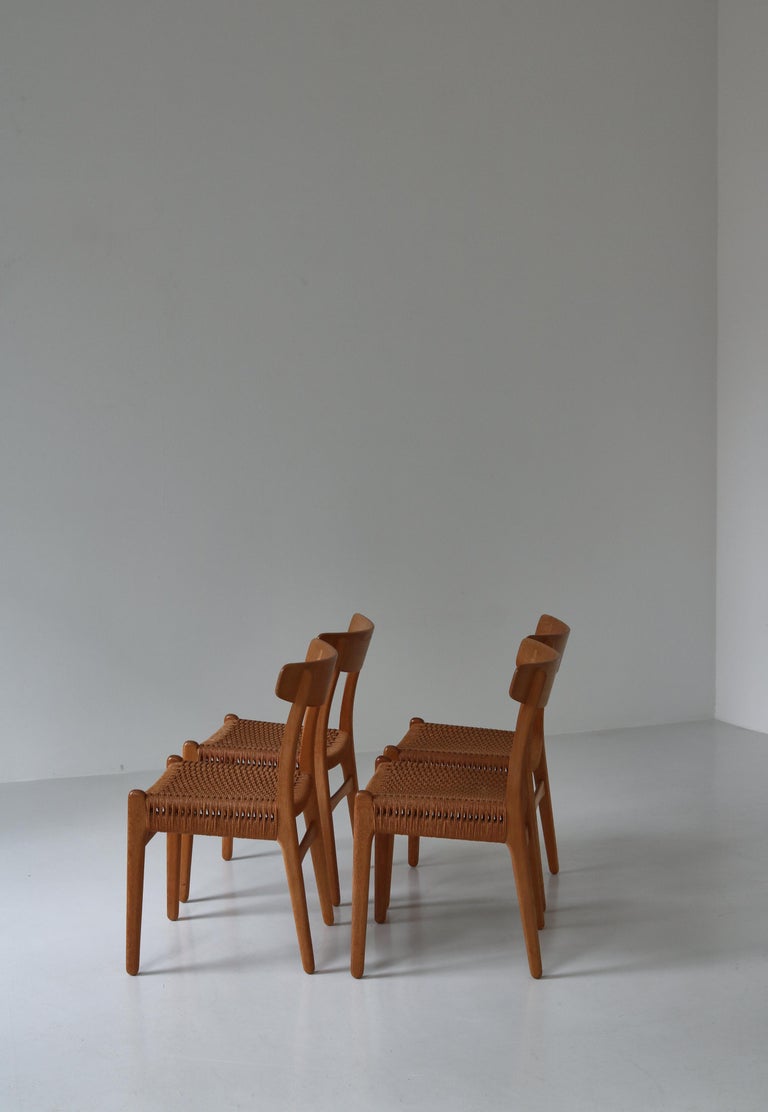 Set of Hans J. Wegner Dining Chairs Model "CH23" by Carl Hansen and ...