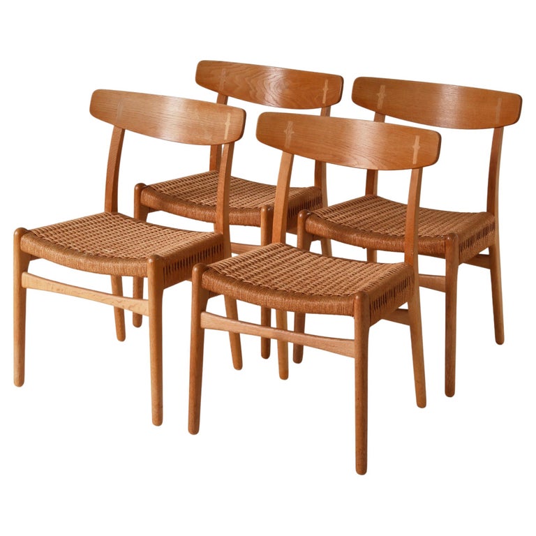 Set of Hans J. Wegner Dining Chairs Model "CH23" by Carl Hansen and ...