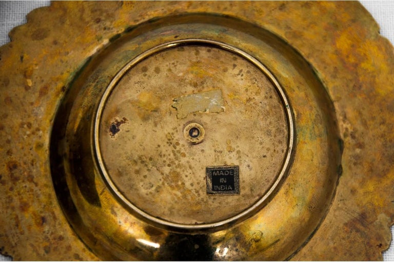 Set of Indian Plate with Ashtray For Sale at 1stDibs | ashtray plate ...