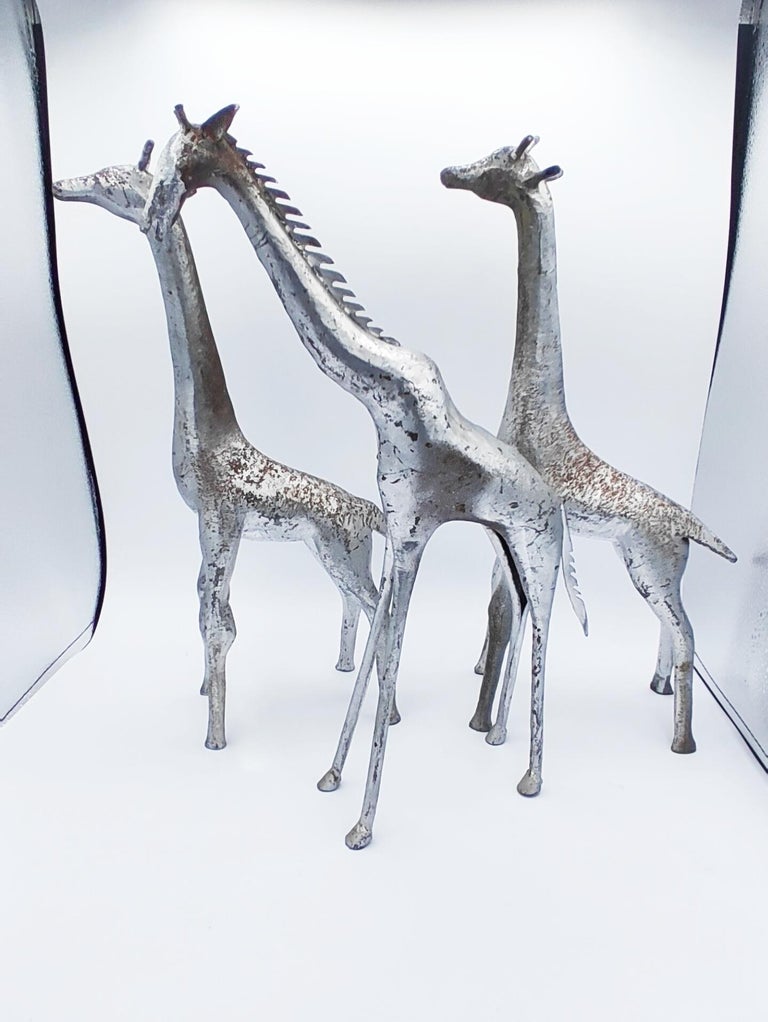 Set of Iron Family Giraffe, Spain 1960s For Sale at 1stDibs