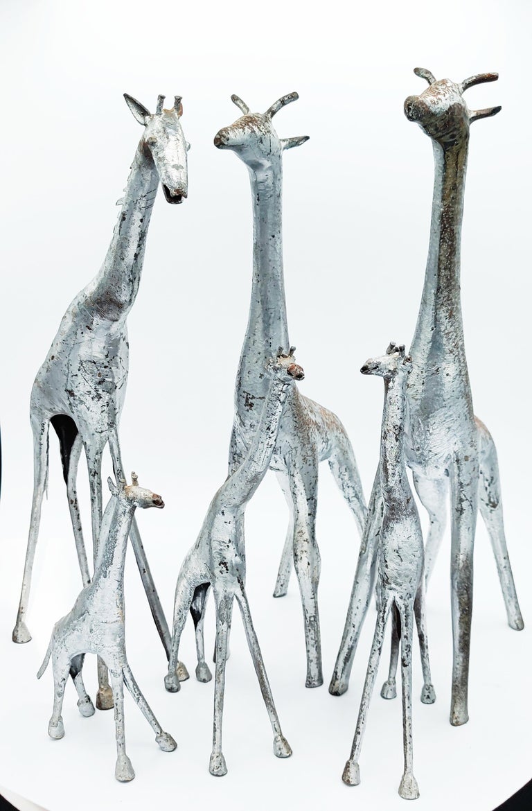 Set of Iron Family Giraffe, Spain 1960s For Sale at 1stDibs