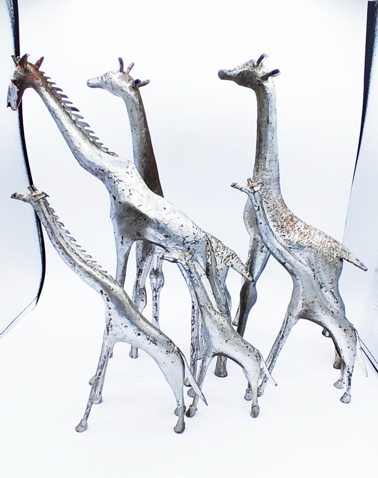 Set of Iron Family Giraffe, Spain 1960s For Sale at 1stDibs