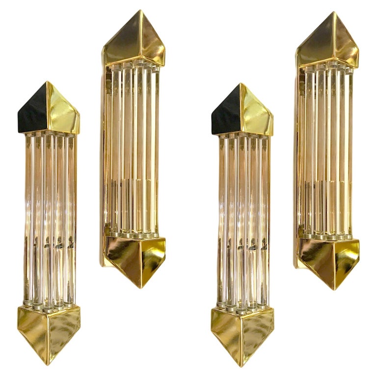 Set of Italian Moderne Sconces, Sold in Pairs For Sale at 1stDibs