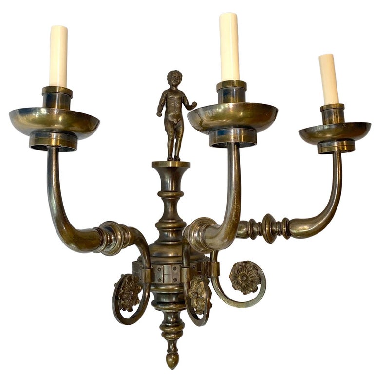 Set of Large Dutch Sconces, Sold Per Pair For Sale at 1stDibs