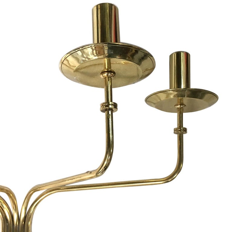 Set of Large Moderne Style 5-Arm Sconces For Sale at 1stDibs