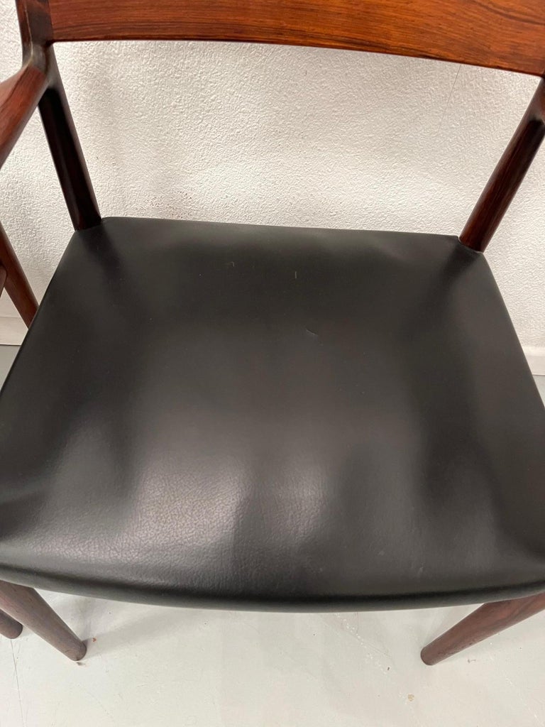 Set of Leather Model 404 Chair by Arne Vodder, Denmark, ca. 1958 at 1stDibs