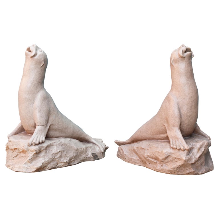 Set of Leeds Fireclay Co. LEFCO Garden Fountains For Sale at 1stDibs