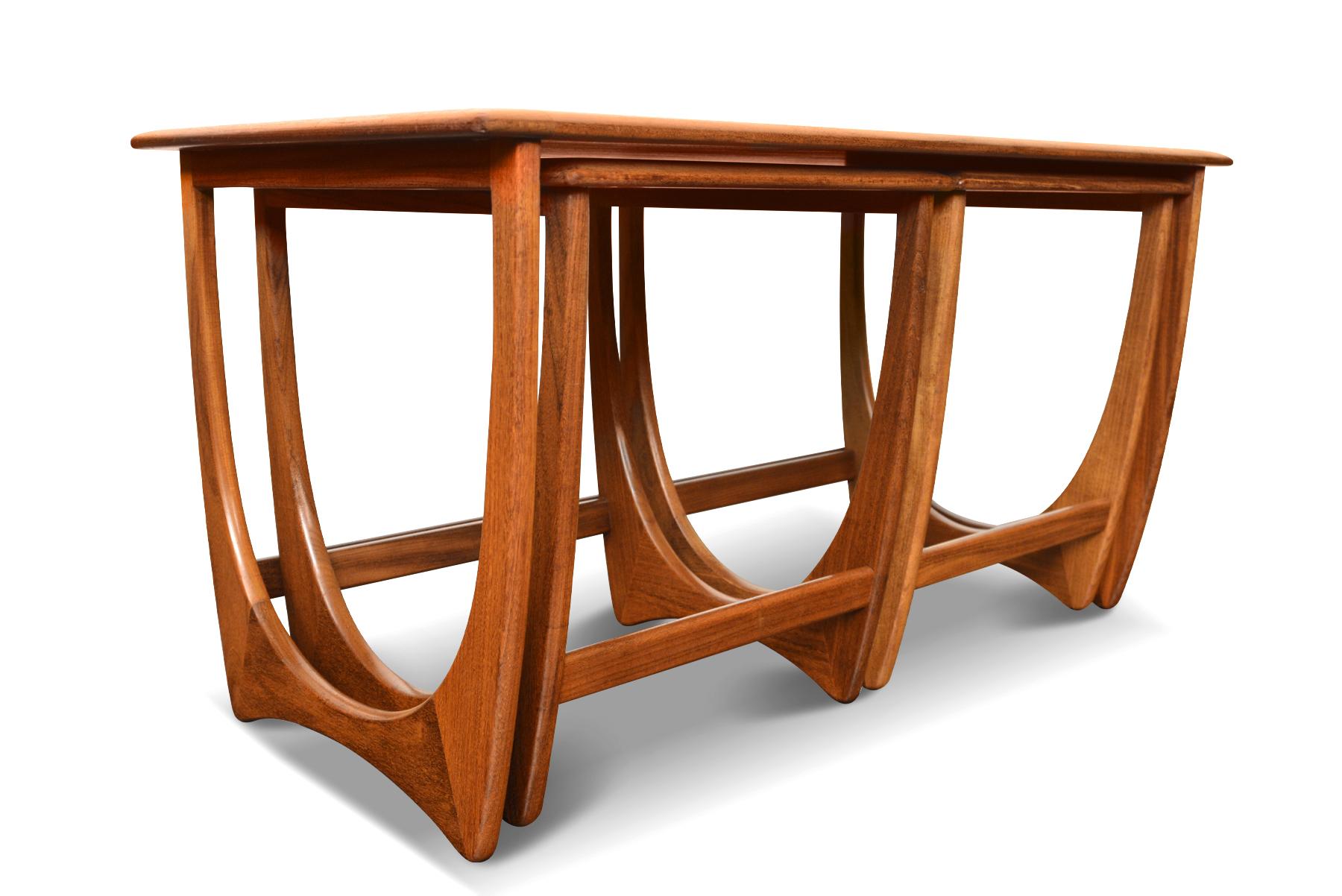 Set of Long G Plan Astro Nesting Tables in Teak #2 For Sale at 1stDibs