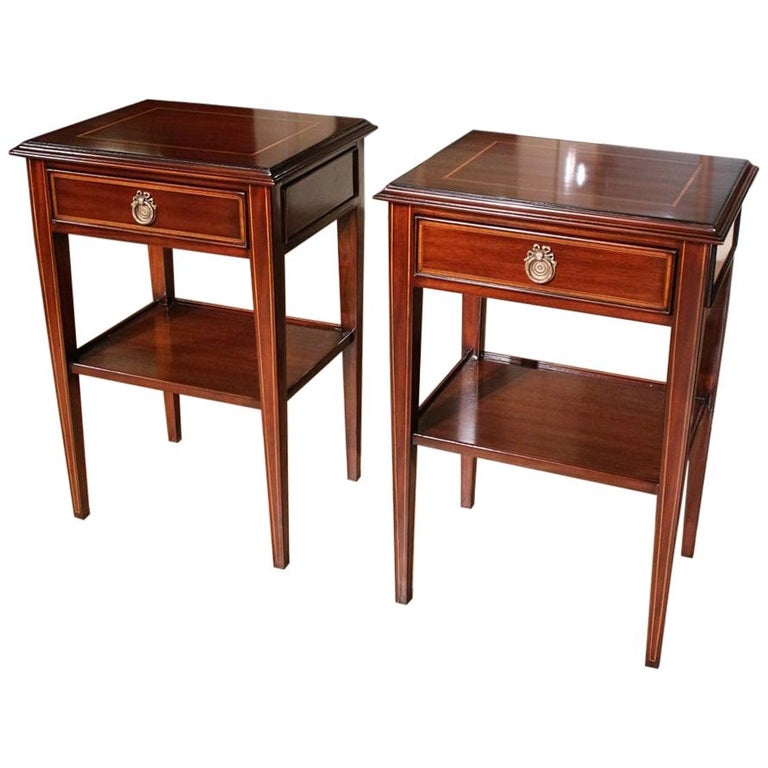 Set of Mahogany Bedsides at 1stDibs