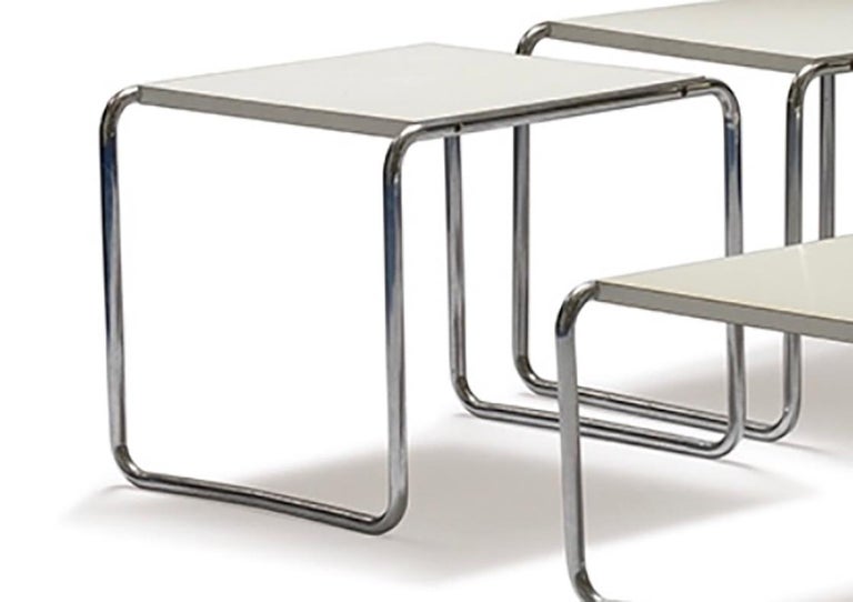 Set of Marcel Breuer Laccio Side Tables and Coffee Table For Sale at ...